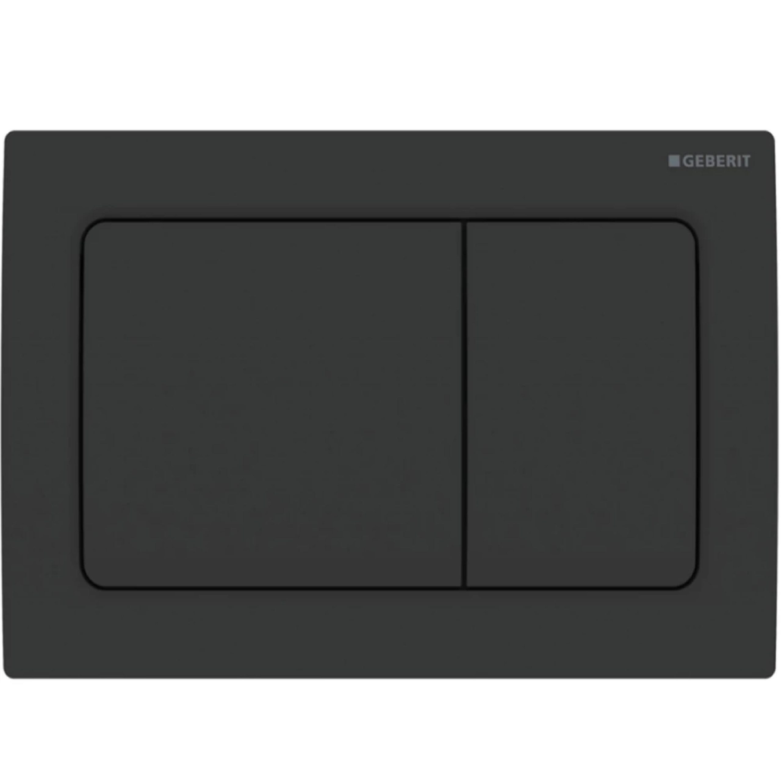 Geberit Alpha30 actuator plate for dual flush: black matt – Spark