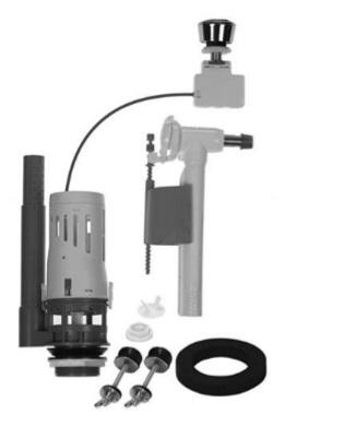 Cistern mechanisms 3/6 L Dual flush, side inlet – Spark