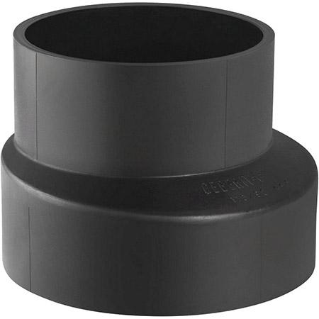 Geberit HDPE reducer, eccentric, short: d=125mm, d1=110mm – Spark