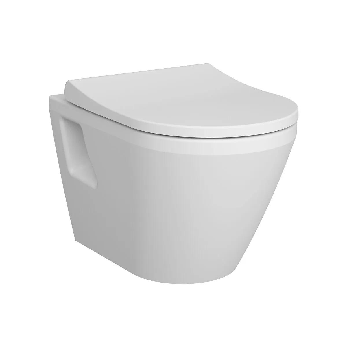 Integra Round Rim-ex wall-hung WC pan, 54 cm Matt white – Spark