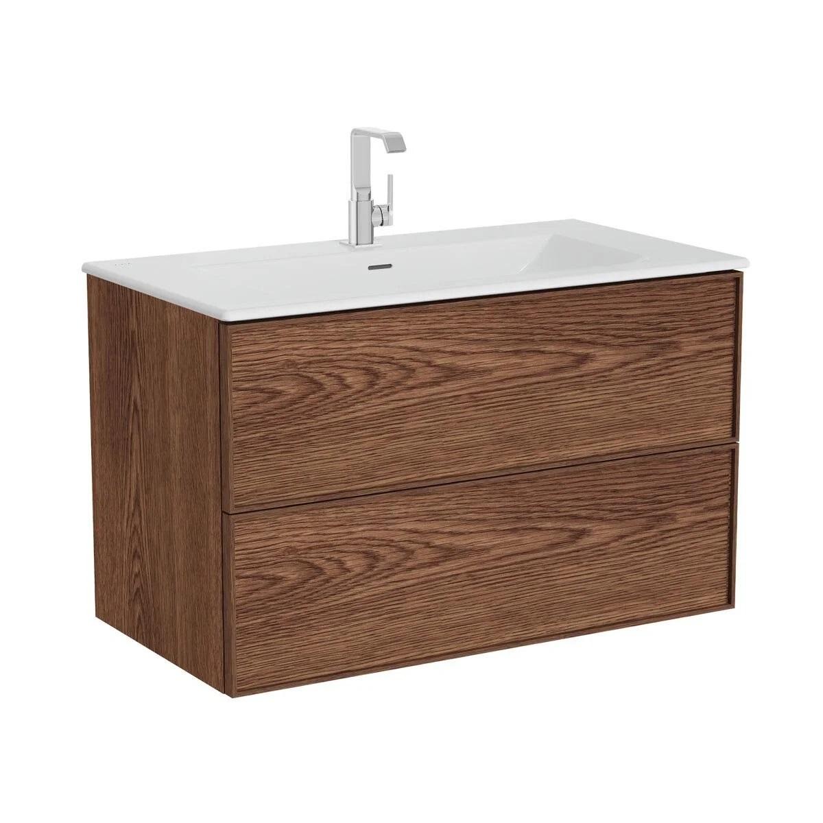 Metropole Edge Washbasin unit, 100 cm, with 2 drawers, with vanity ...